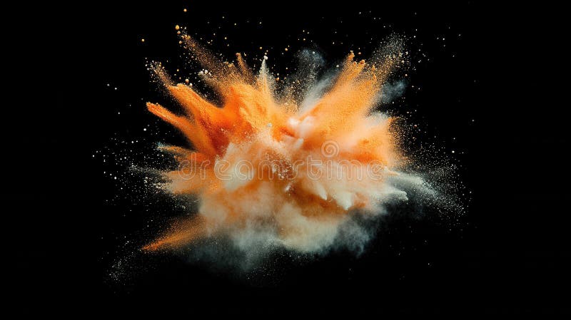 An Explosion of Colorful Powder Creating a Dynamic Visual Effect ...