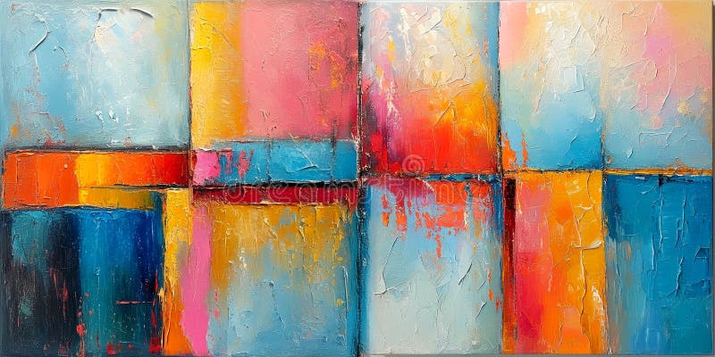 An Explosion of Colors Creates a Harmonious Balance, Reflecting Light ...