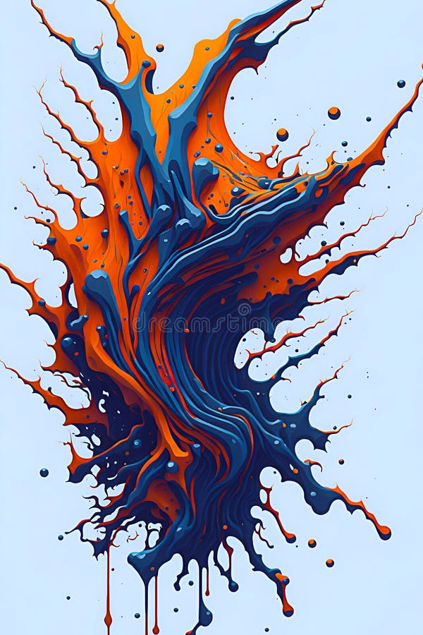 Explosion of Colors on a White Background Stock Illustration ...