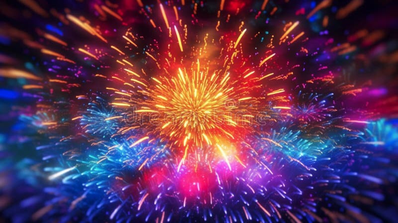 Explosion of Colours Speed Lights Background. Generative AI Stock ...