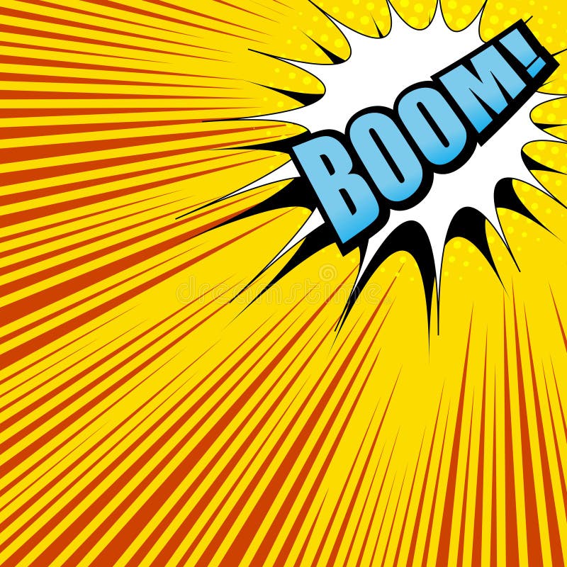 Explosion comic template stock vector. Illustration of layout - 98810090