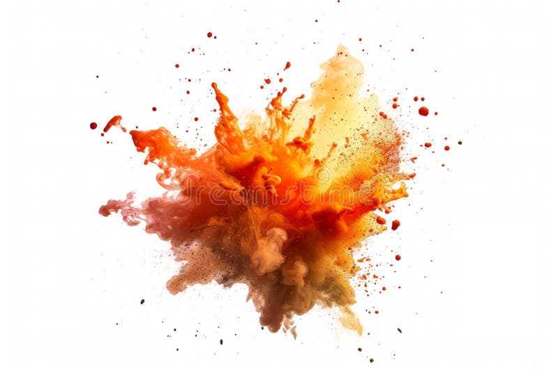 Explosion Created with Ink Splatters, Providing a Dynamic and ...