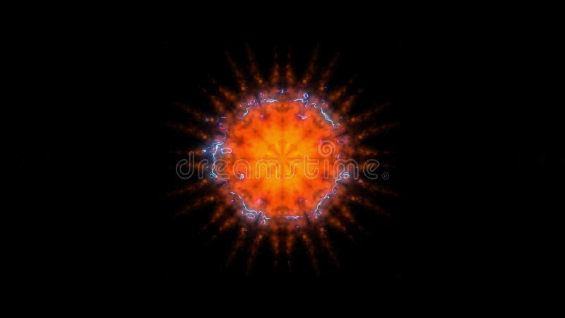 Explosion of Dark Fire Flame with Blue Electric Stock Video - Video of ...