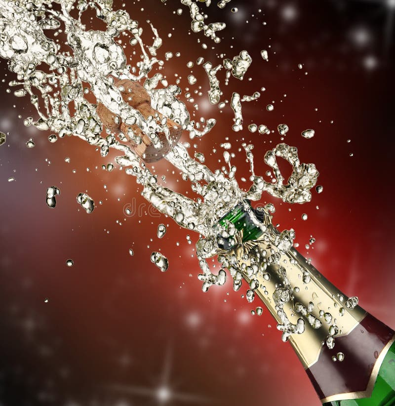 Explosion de Champagne photo stock. Image du champagne - 35208770