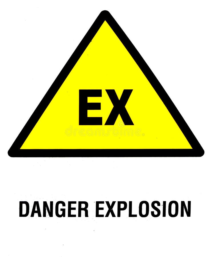 Risque D'explosion - Signe De Triangle Illustration Stock ...
