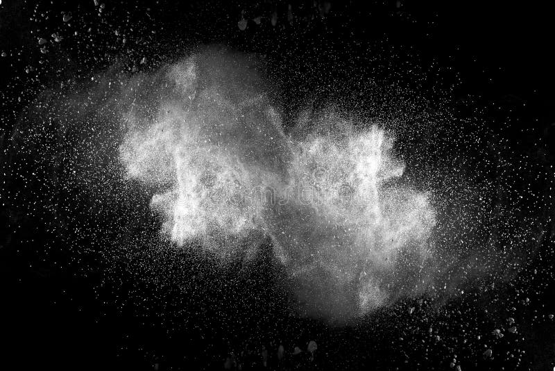 Explosion De La Poudre Blanche Image stock - Image du renivellement ...