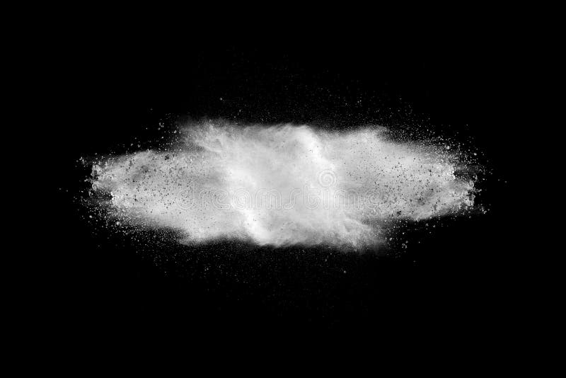 Explosion De La Poudre Blanche Image stock - Image du renivellement ...