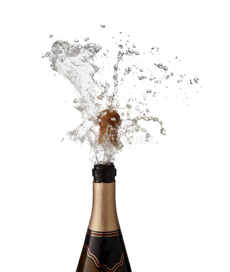 Explosion De Bouteille De Champagne. Image stock - Image du lumineux ...