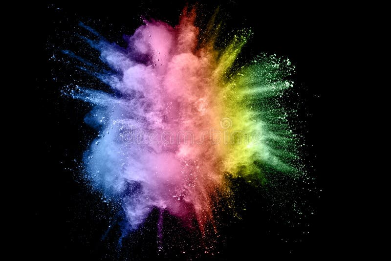 Explosion De Poudre De Couleur Photo stock - Image du futuriste ...