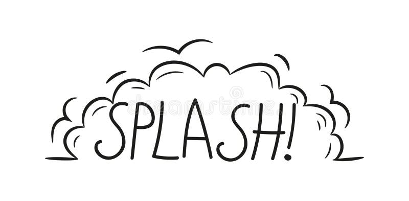 Explosion Doodle, Bomb Element. Comic Zap, Boom, Bam Smoke Sketch ...