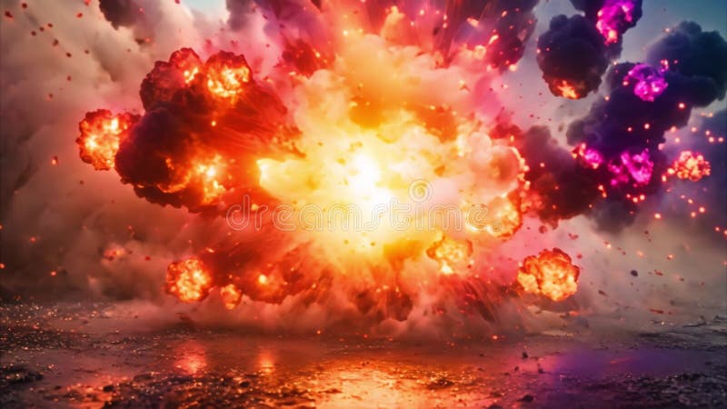 Explosion - a Dramatic Capture of Energy Release Stock Footage - Video ...