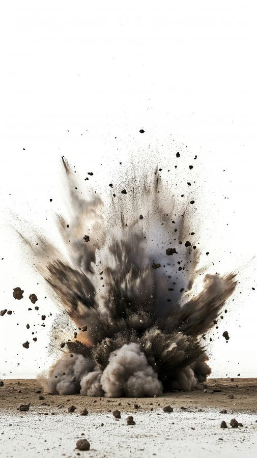 Explosion du sol image stock. Image du concept, saleté - 307229435