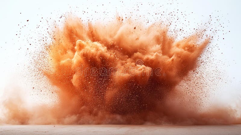 Explosion of Dust in Motion Generative AI Stock Illustration ...