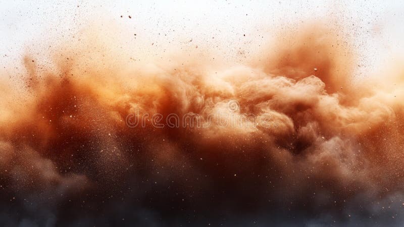 Explosion of Dust and Particles Generative AI Stock Illustration ...