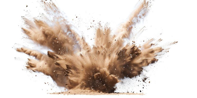 Explosion Dust and Smoke stock image. Image of particles - 372047933