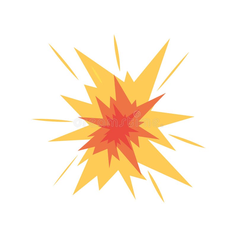 Explosion effect icon stock vector. Illustration of dynamite - 289623242