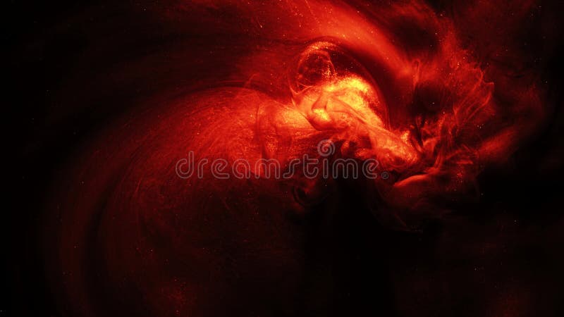 Fire Explosion Animation Red Yellow Smog Cloud Stock Footage - Video of ...