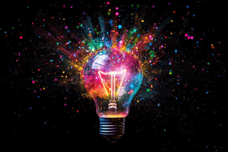 An Explosion of an Electric Bulb. Photographed at High Speed Stock ...