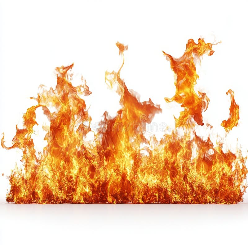 An Explosion with Fiery Orange and Yellow Flames Stock Photo - Image of ...