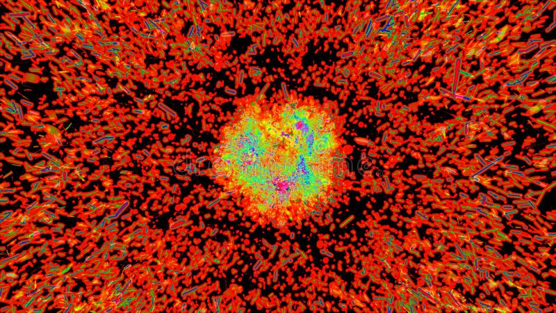 Explosion Fire Abstract Background Texture. High Speed Fire Ball ...