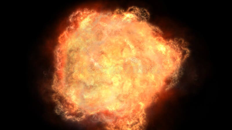 Explosion Fire Ball Abstract Texture Stock Illustration - Illustration ...