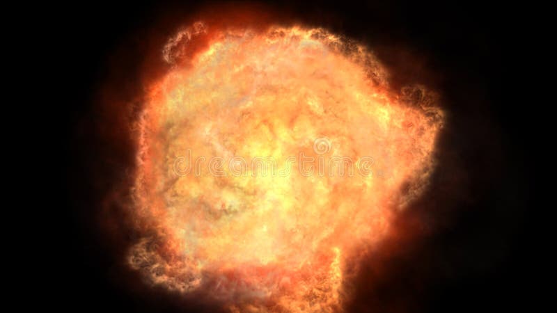 Explosion Fire Ball Abstract Texture Stock Illustration - Illustration ...