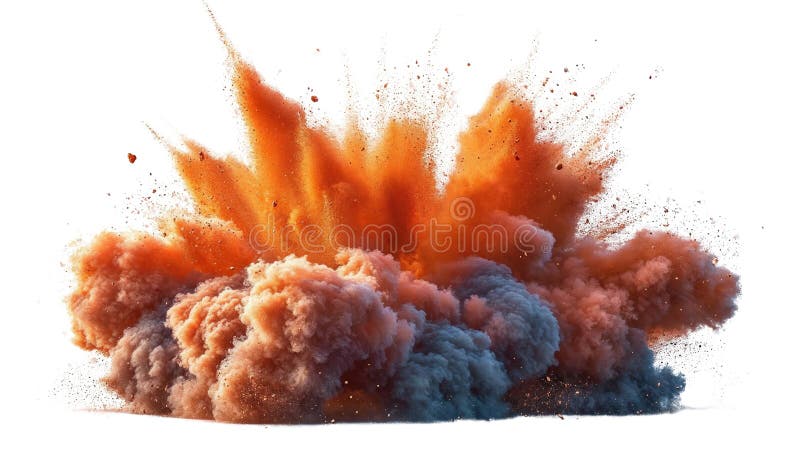 Explosion Fire and Flames Isolated on White, Transparent Stock ...