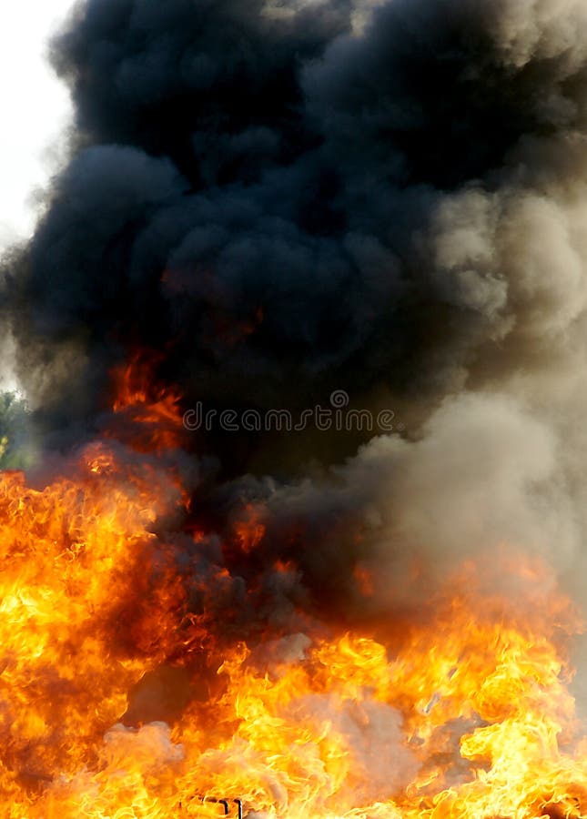 Explosion, Fire and Flames Large Inferno Stock Image - Image of boiling ...