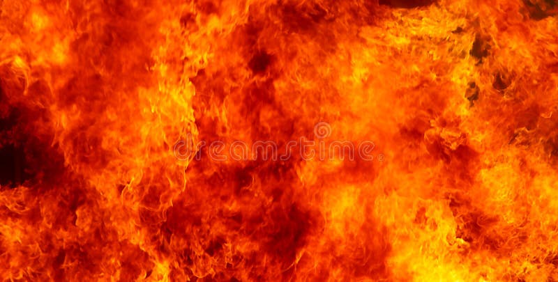 Explosion, Fire and Flames Large Inferno Stock Image - Image of ...