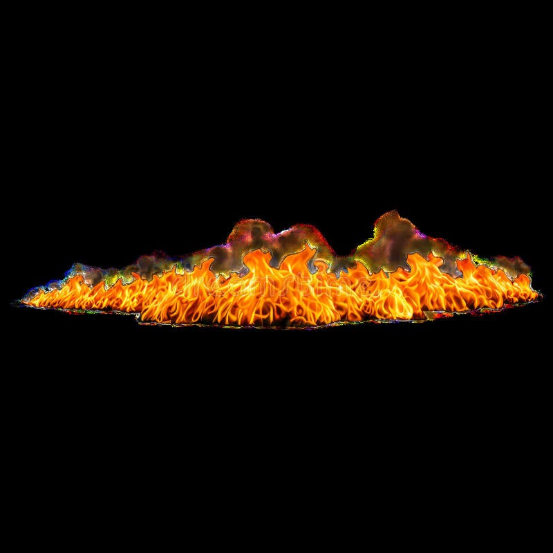Explosion Fire and Flames with Transparent Background Stock Image ...