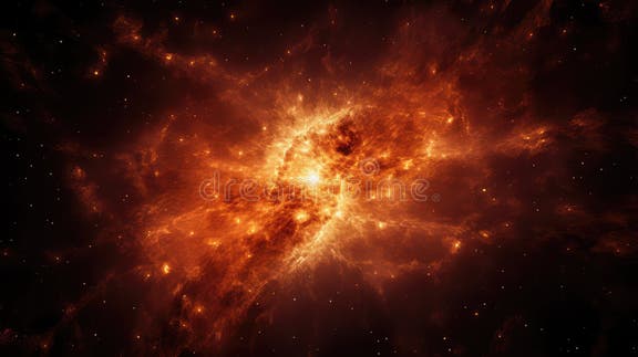 Explosion fire galaxy stock illustration. Illustration of galaxy ...