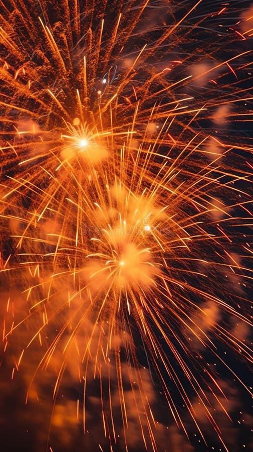 Explosion of Fire and Sparks Background Explosion of Fire Generative AI ...