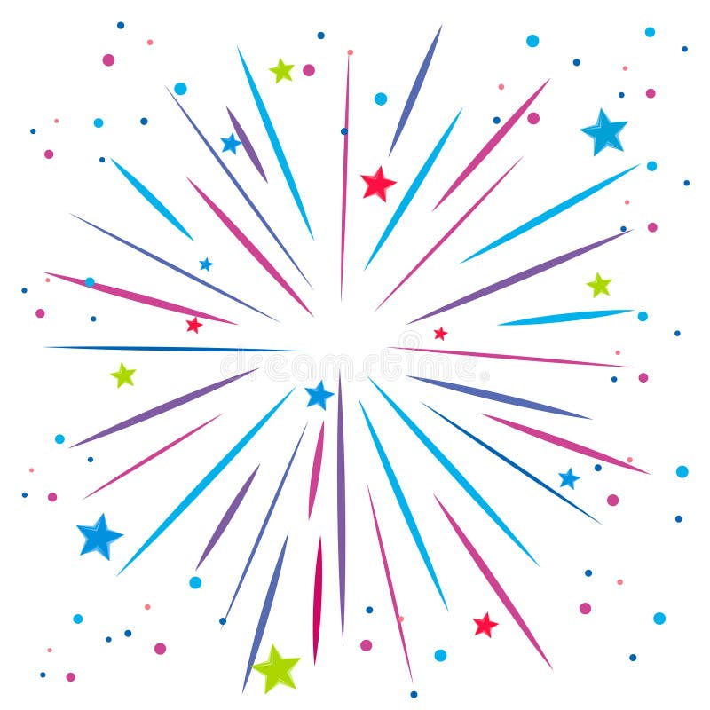 Celebration Firework Explosion Graphic Stock Vector - Illustration of ...