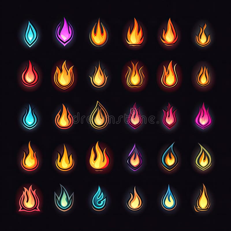 Heat Game Fire Flame Ai Generated Stock Image - Image of energy ...