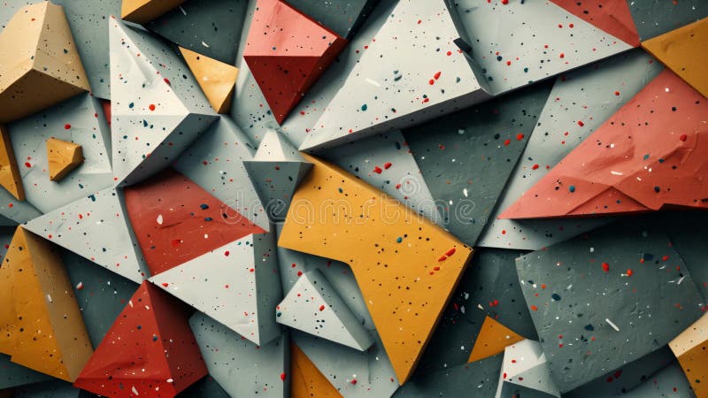 An Explosion of Geometric Tiles Featuring a Multitude of Shapes and ...