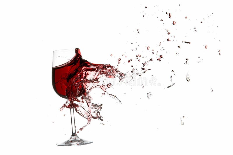 Overturned glass of wine stock image. Image of mess, bocal - 18911097