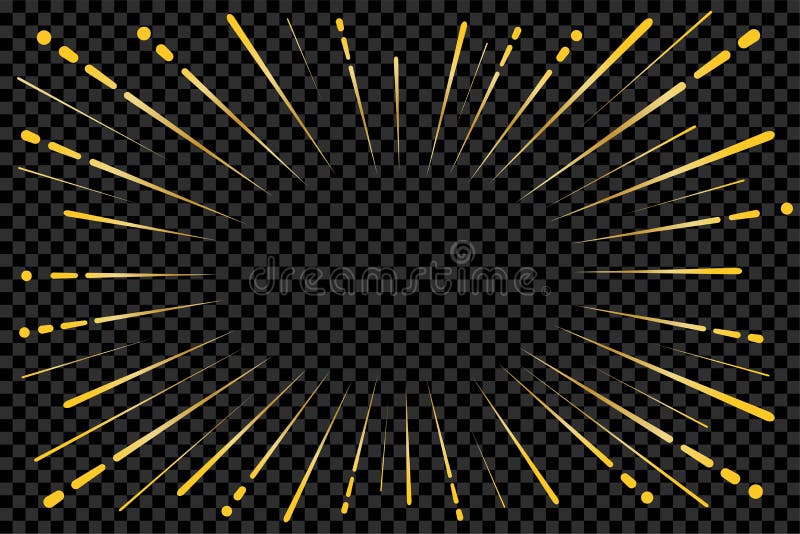 Explosion Golden Rays. Vector Stock Vector - Illustration of abstract ...