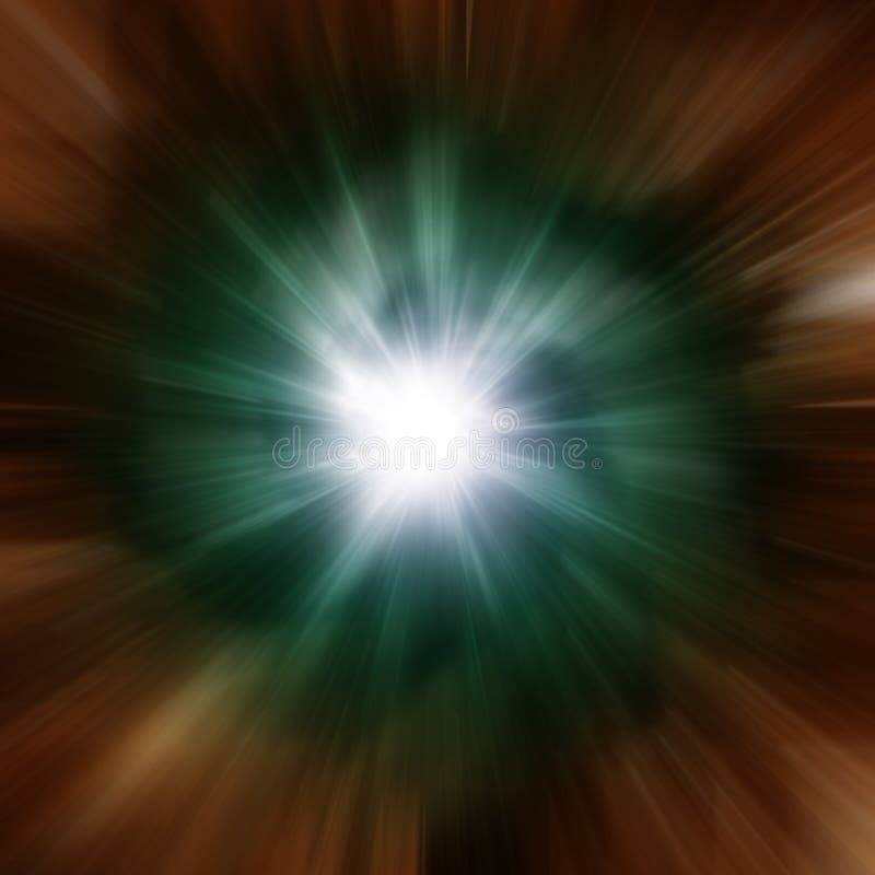 Explosion of green galaxy stock illustration. Illustration of cloud ...