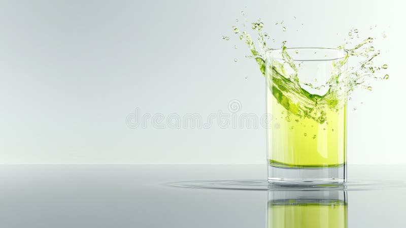 An Explosion of Green Liquid from a Beaker Highlights a Moment of ...