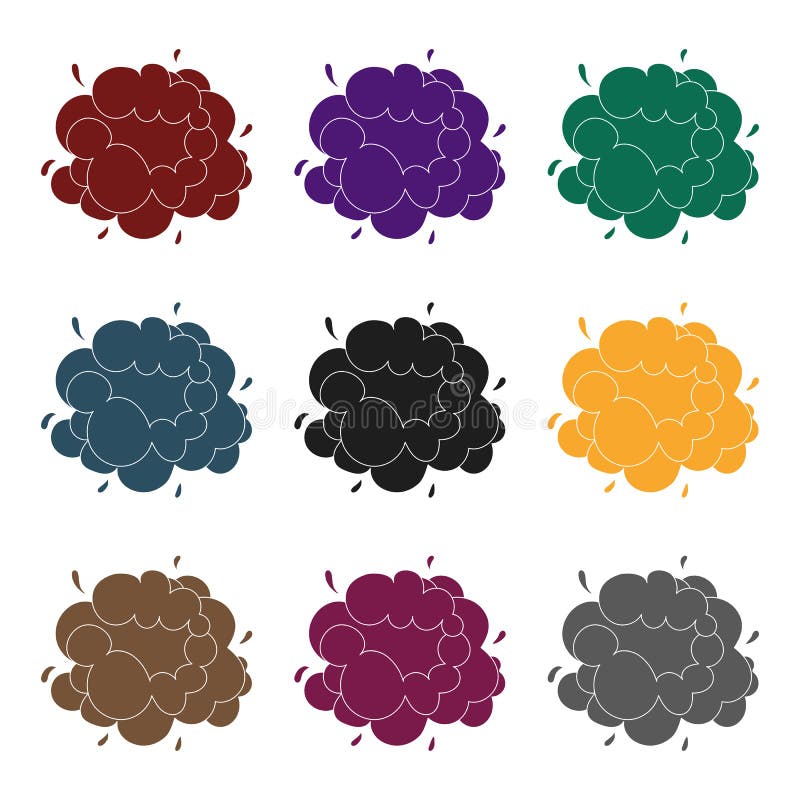 Explosion Icon In Black Style Isolated On White Background. Explosions ...