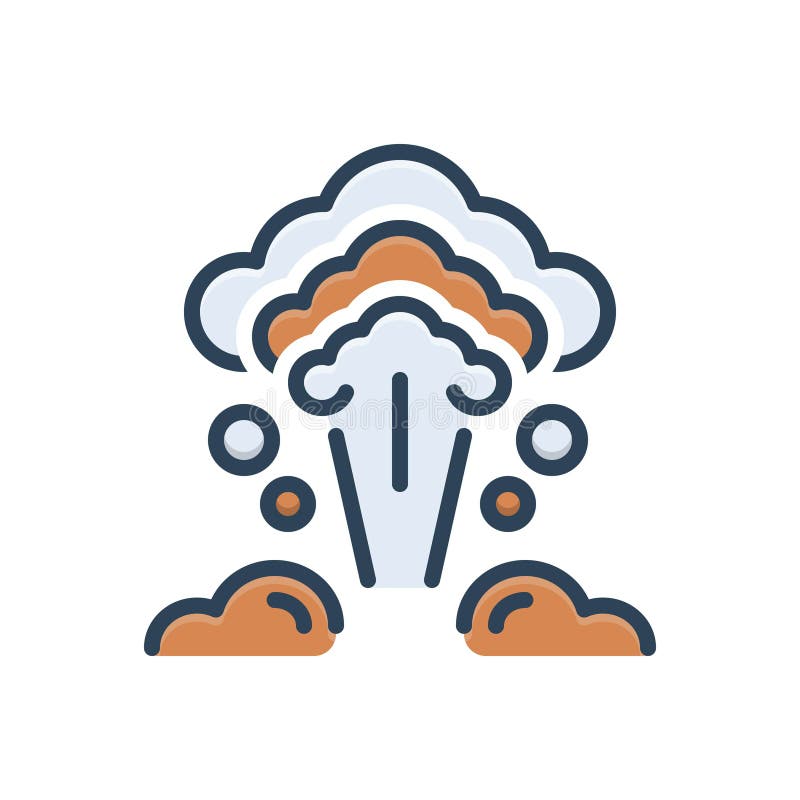 Color Illustration Icon for Explosion, Blast and Caution Stock Vector ...