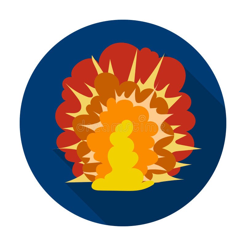 Explosion Icon in Black Style Isolated on White Background. Explosions ...