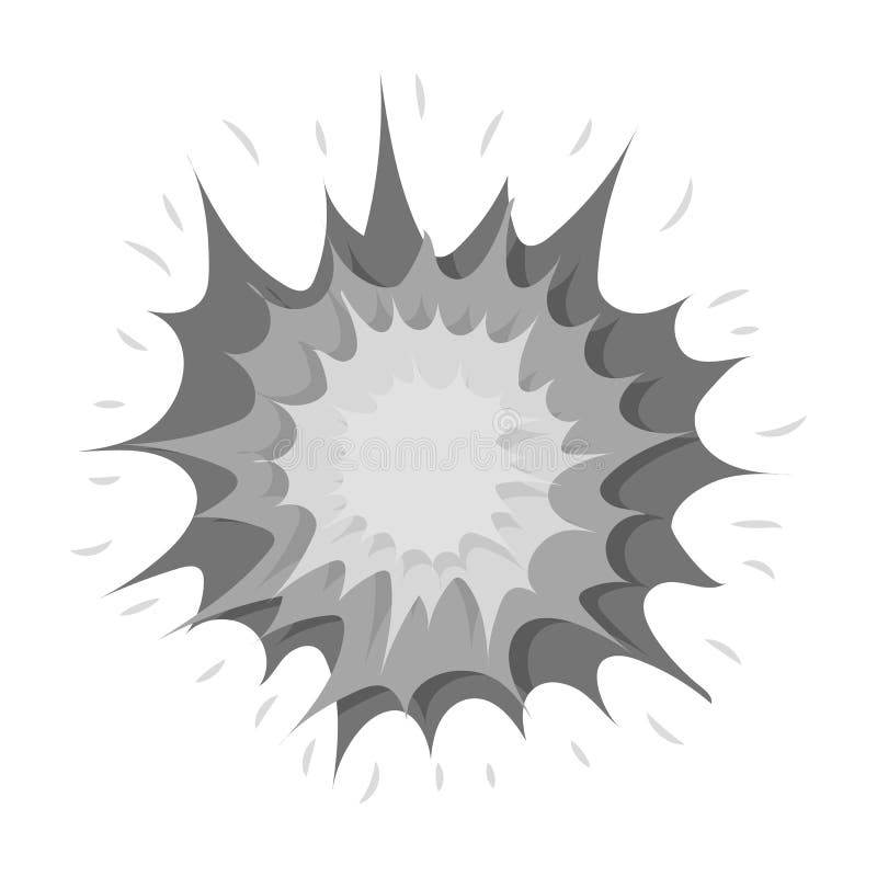 Explosion Icon in Black Style Isolated on White Background. Explosions ...