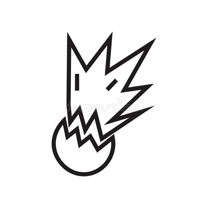 Explosion Icon Vector Sign and Symbol Isolated on White Background ...
