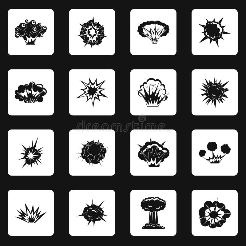 Smoke Explosion Icon, Cartoon Style Stock Vector - Illustration of ...