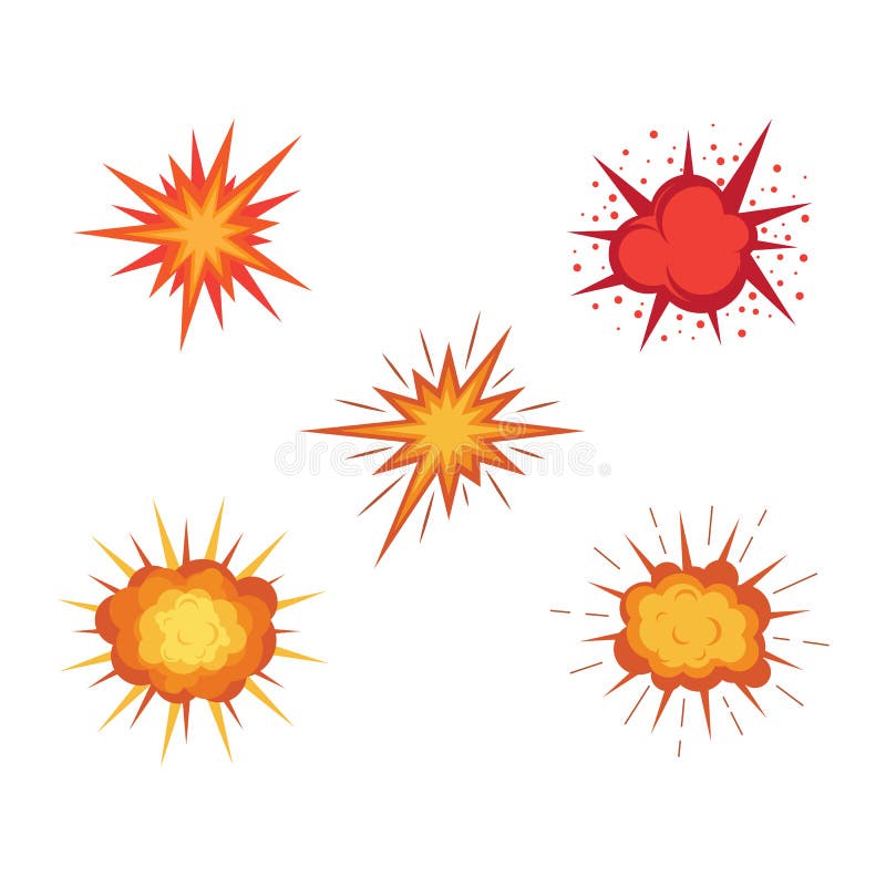 Explosion Illustration Vector Stock Vector - Illustration of cloud ...