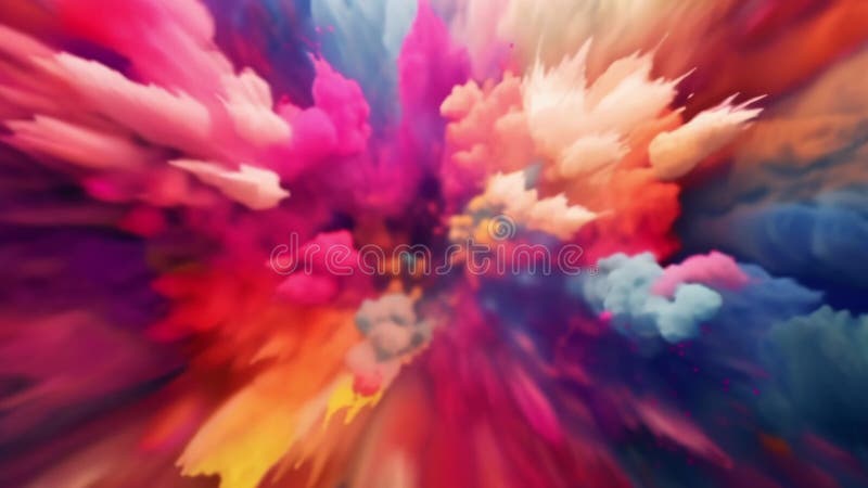 An Explosion of Kaleidoscopic Colors Captured in Motion and Frozen in ...