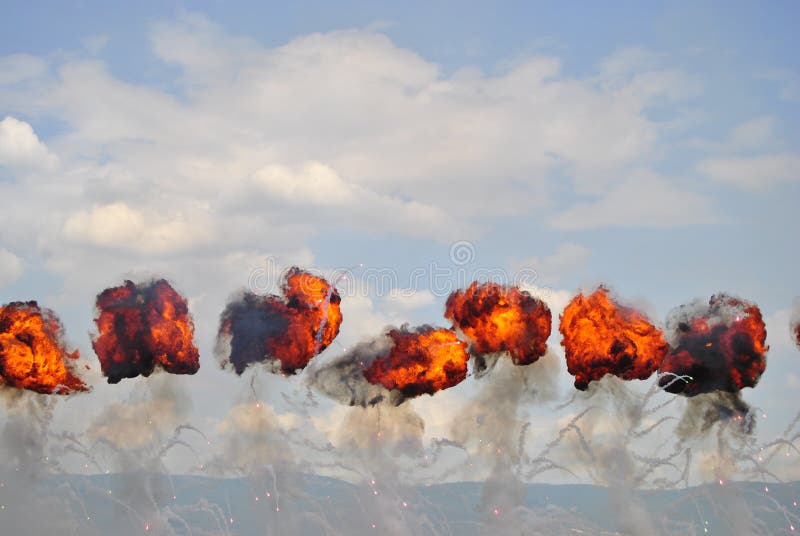Explosion stock photo. Image of large, show, photographed - 58864848