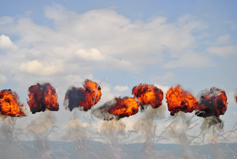 Explosion stock photo. Image of large, show, photographed - 58864848