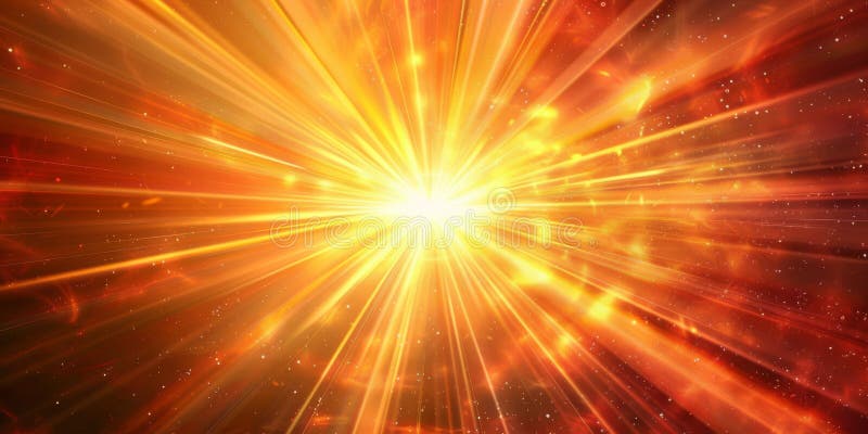 Explosion of Light Burst with Glowing Rays and Radiant Energy, Creating ...